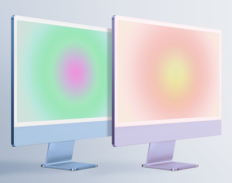 MacBook Gradient Wallpapers, Bundle of 5 Gradient Wallpapers, Gradient ...