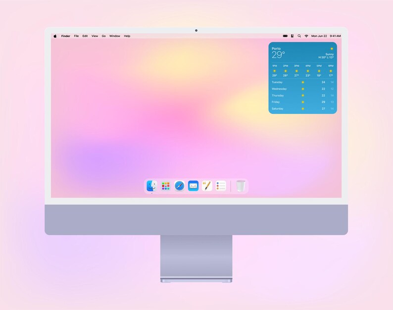 MacBook Aura Wallpapers, Bundle of 5 Gradient Wallpapers, Gradient ...