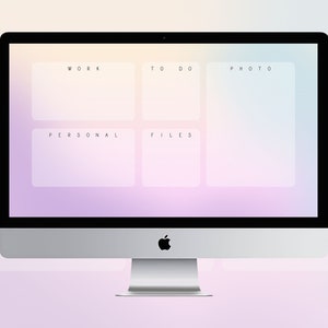 MacBook Organizer Wallpapers, Bundle of 5 Gradient Wallpapers, Gradient ...