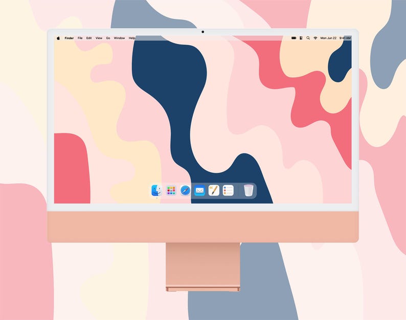 MacBook Minimal Wallpapers, Bundle of 5 Gradient Wallpapers, Abstract ...