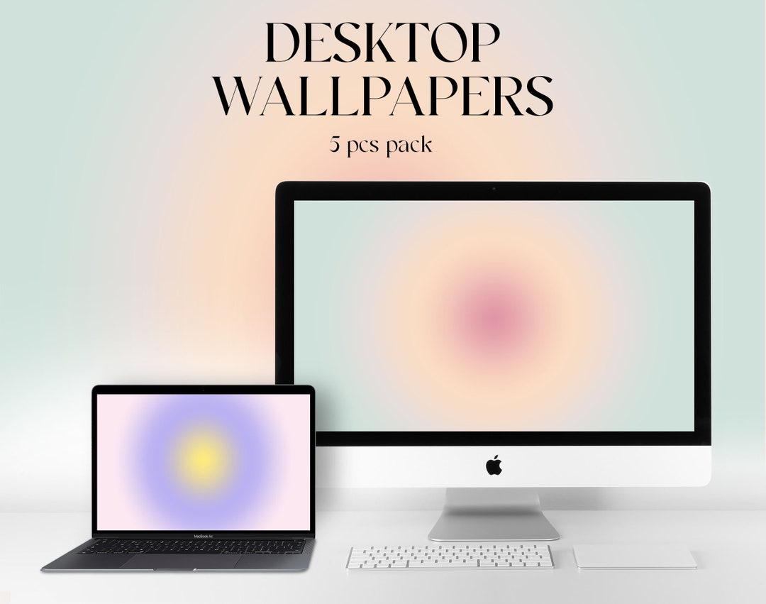 MacBook Gradient Wallpapers, Bundle of 5 Gradient Wallpapers, Gradient ...