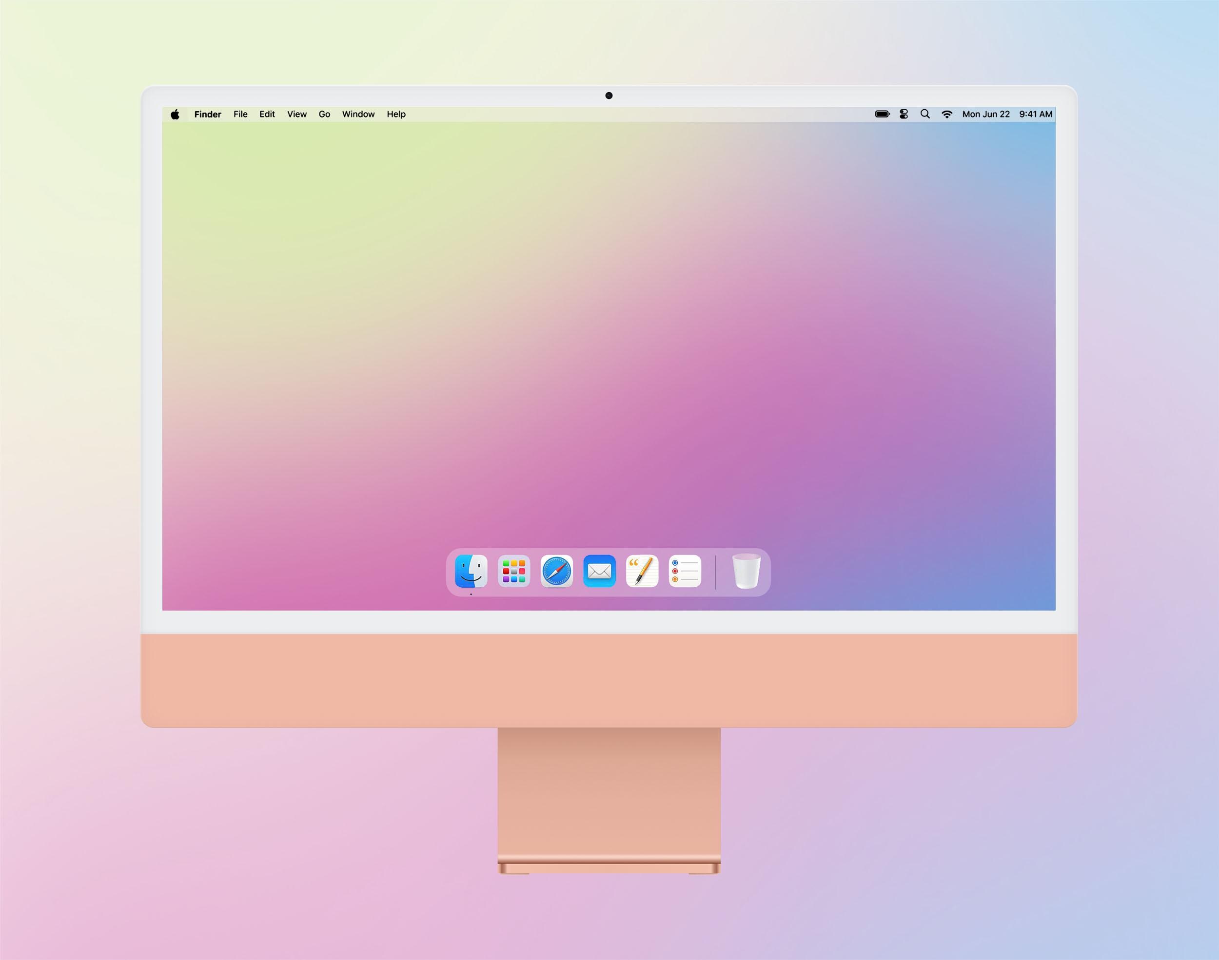MacBook Aura Wallpapers, Bundle of 5 Gradient Wallpapers, Gradient ...