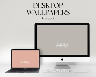 MacBook Crystal Hearts Wallpapers, Bundle of 5 Gradient Wallpapers ...