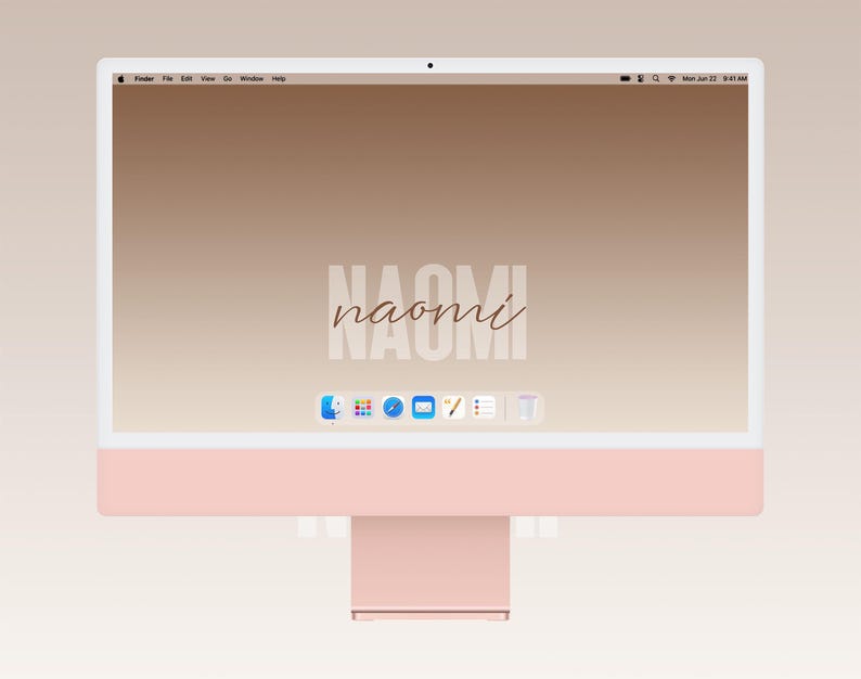 Personalized Desktop Wallpaper Pack – 5 Neutral Name Wallpapers for ...