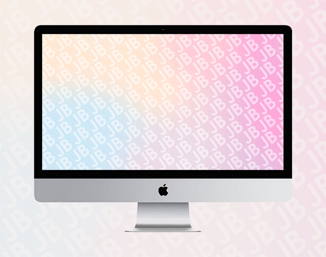 MacBook Custom Wallpapers, Bundle of 5 Gradient Wallpapers, Gradient ...