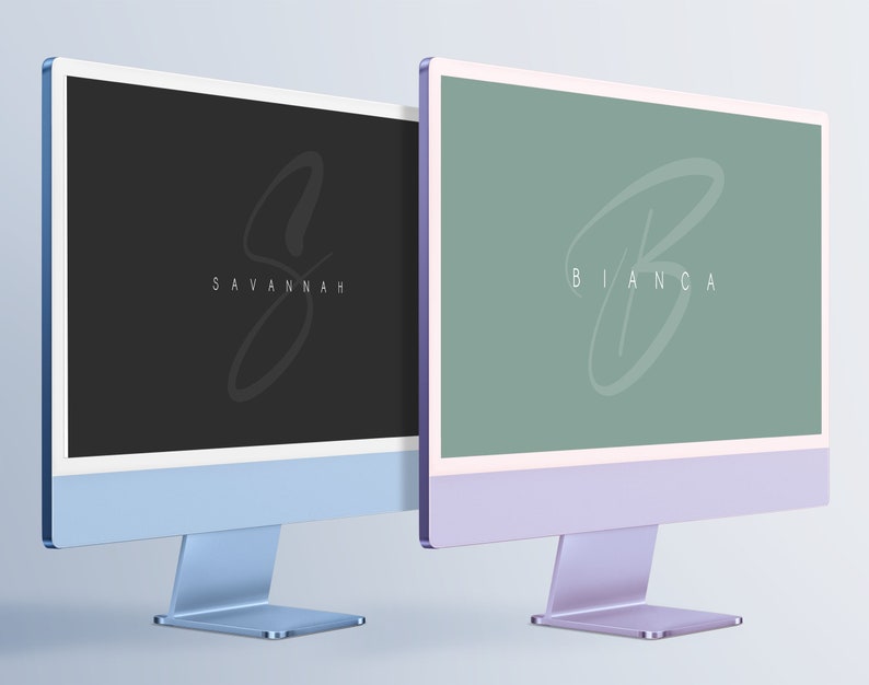 MacBook Custom Wallpapers, Bundle of 5 Gradient Wallpapers, Gradient ...