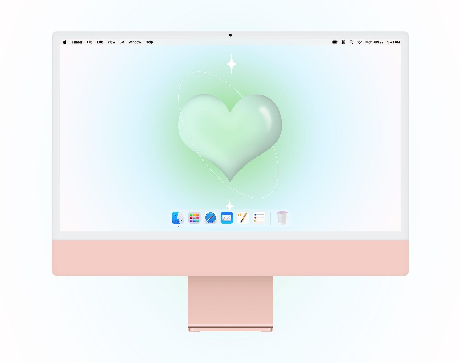 MacBook Crystal Hearts Wallpapers, Bundle of 5 Gradient Wallpapers ...