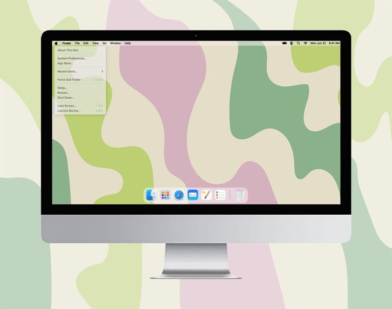 MacBook Minimal Wallpapers, Bundle of 5 Gradient Wallpapers, Abstract ...