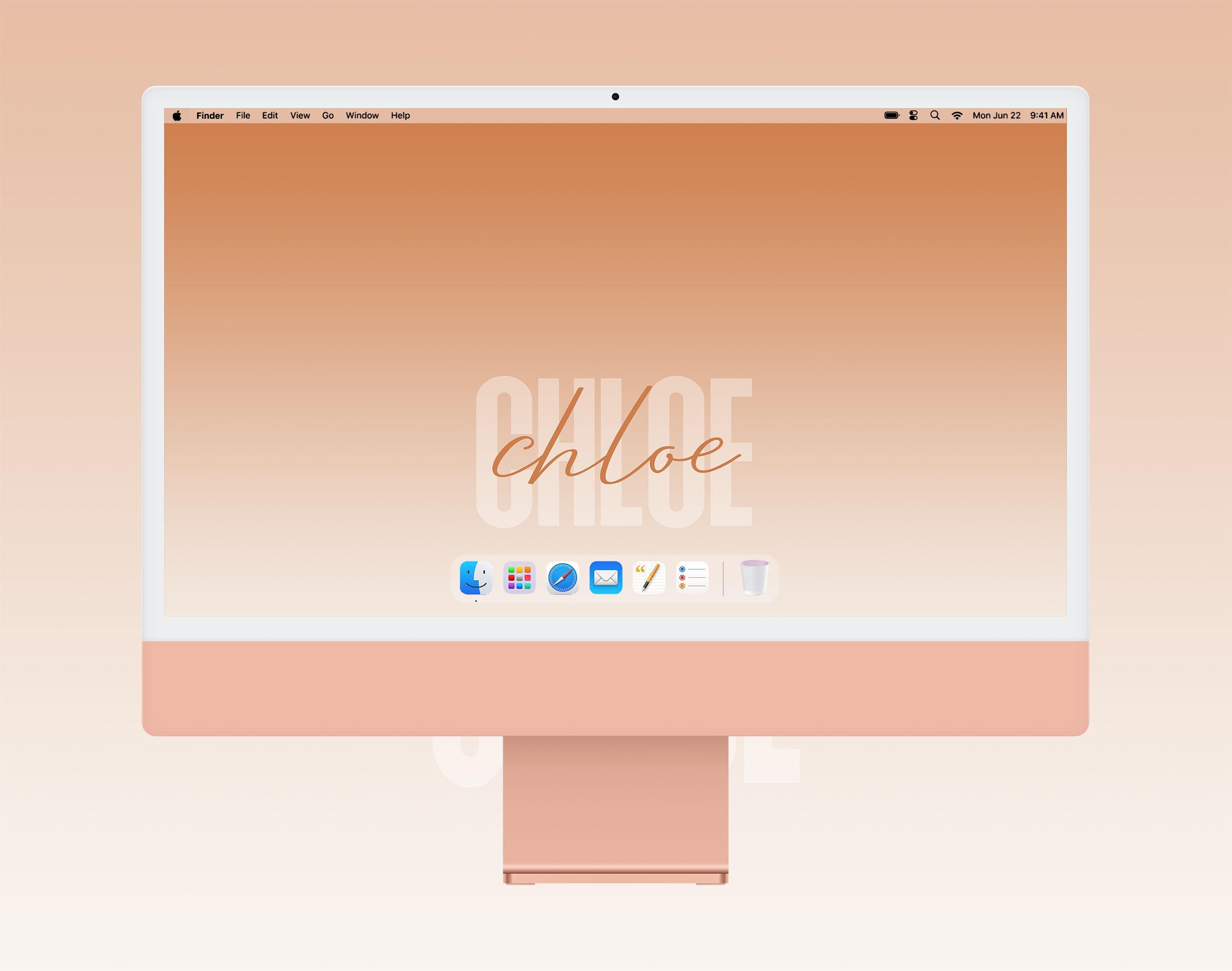 Personalized Desktop Wallpaper Pack – 5 Neutral Name Wallpapers for ...
