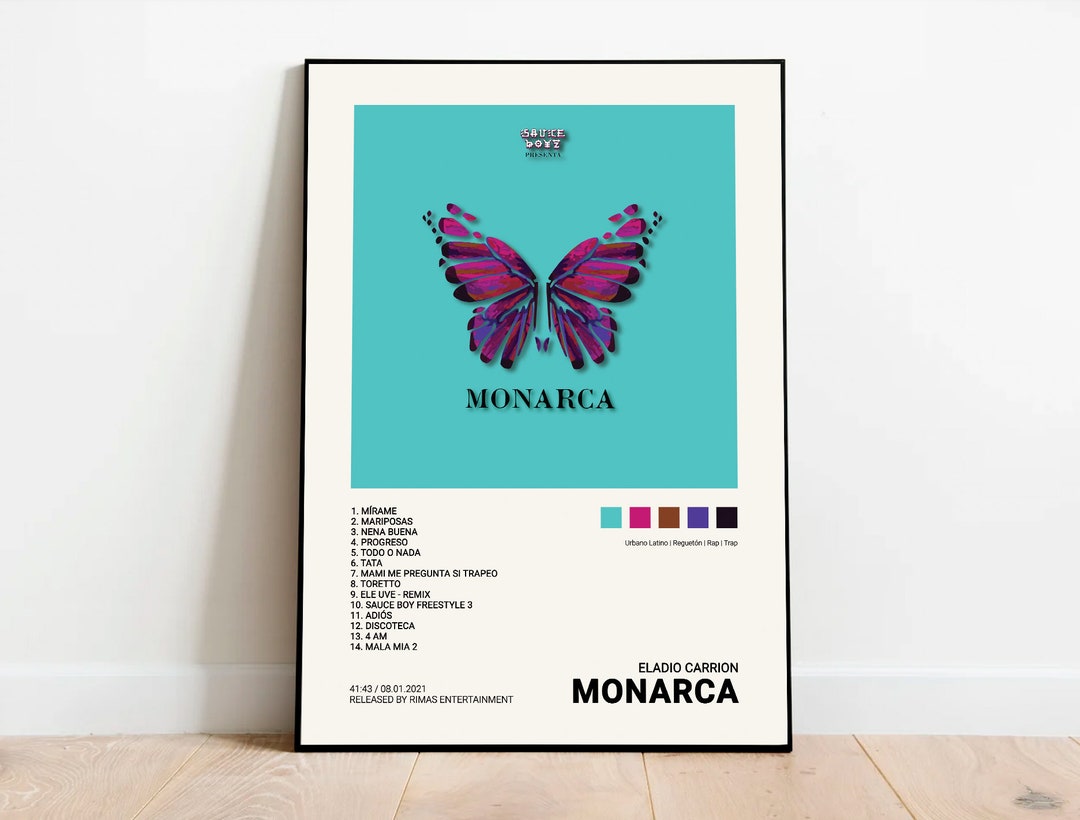 Eladio Carrion / MONARCA / Digital Printable, Album Cover, Poster, Home Decor, Reggaeton - Etsy