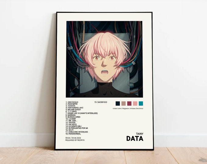 TAINY / DATA / Imprimible digital, portada del álbum, póster ...