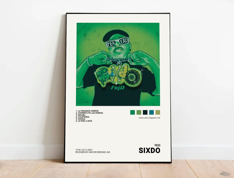 FEID / SIXDO / Imprimible digital portada del álbum póster - Etsy México