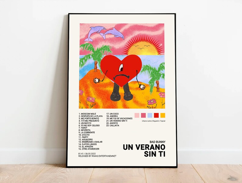 Bad Bunny / Un Verano Sin Ti / Imprimible digital portada del - Etsy México Bad Bunny / Un Verano Sin Ti / Imprimible digital portada del - Etsy México