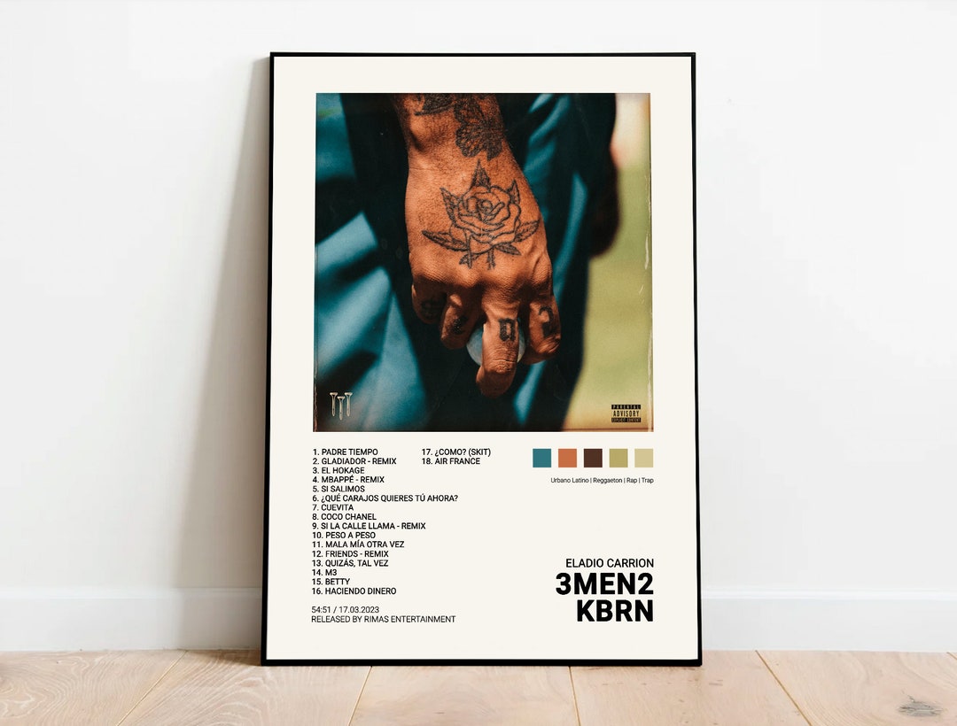 Eladio Carrion / 3MEN2 KBRN / Digital Printable Album Cover - Etsy
