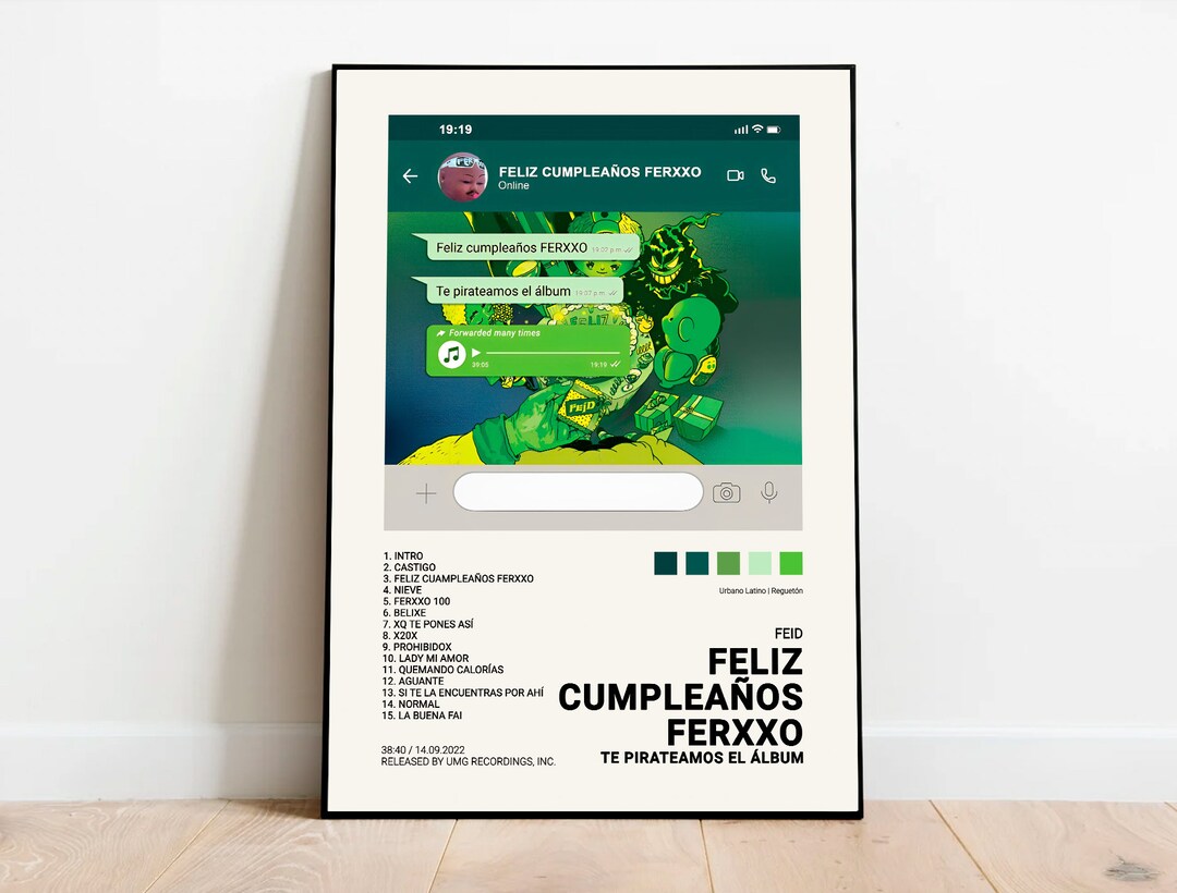 Feid Feliz CumpleaÑos Ferxxo Te Pirateamos El Album Imprimible