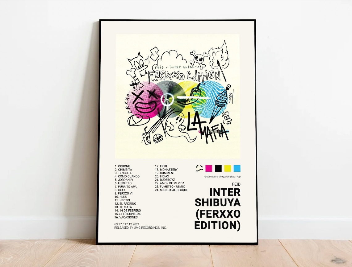 Feid / INTERSHIBUYA FERXXO EDITION / Imprimible digital, portada del ...