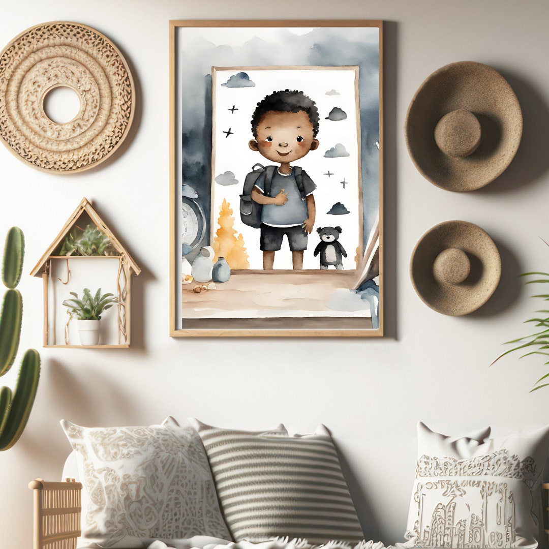 Adventure Time Printable Art for Boys Watercolor Wall Art, Little Boys ...