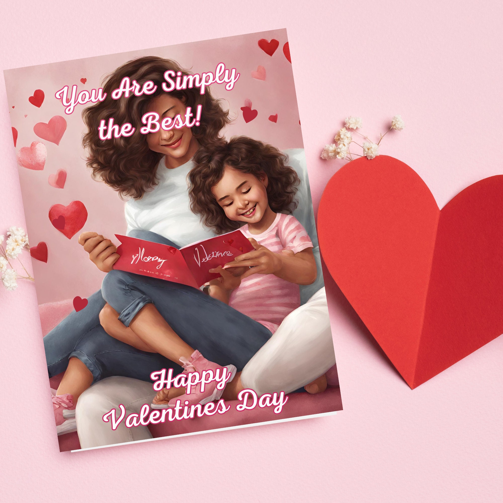 Printable Valentine's Day Cards for Mom, You Are Simply the Best V-day ...