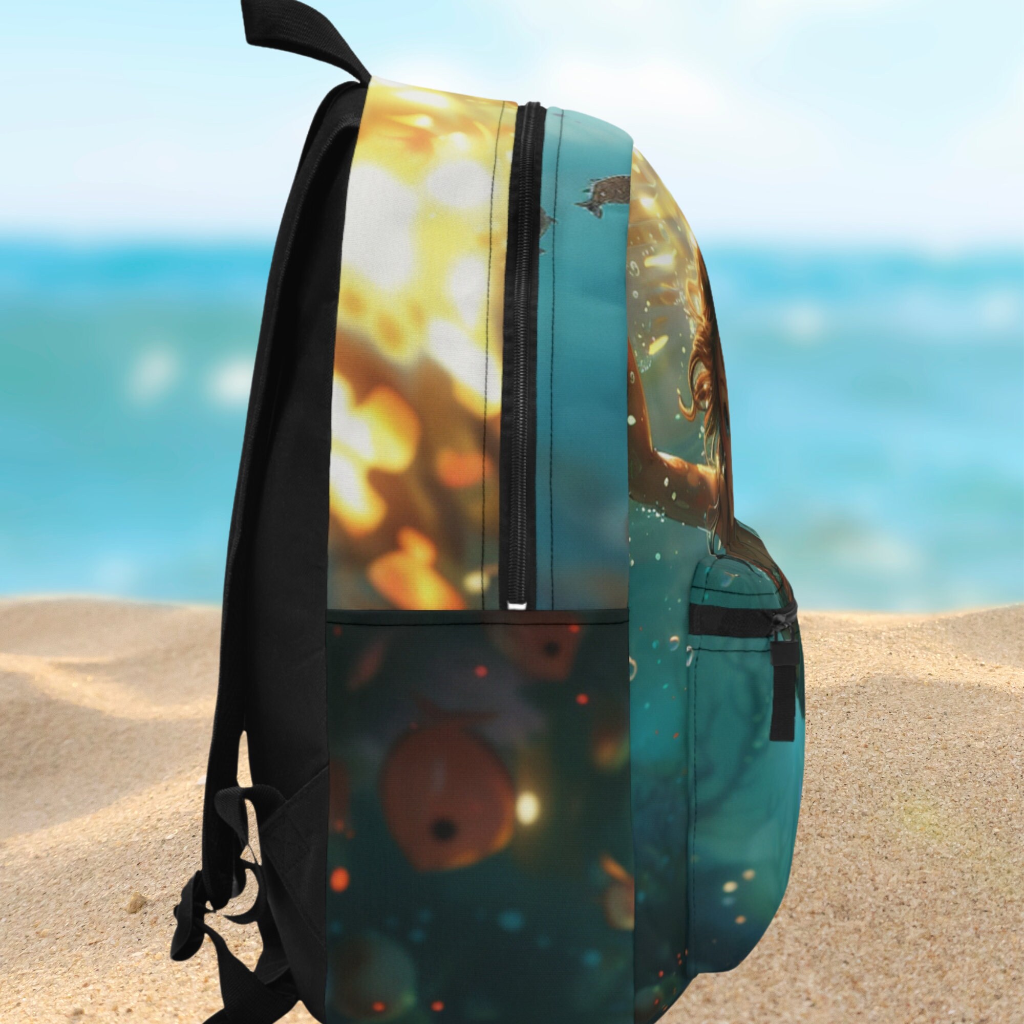 Personalized Mermaid Under the Sea Backpack, Custom Name Backpack for ...