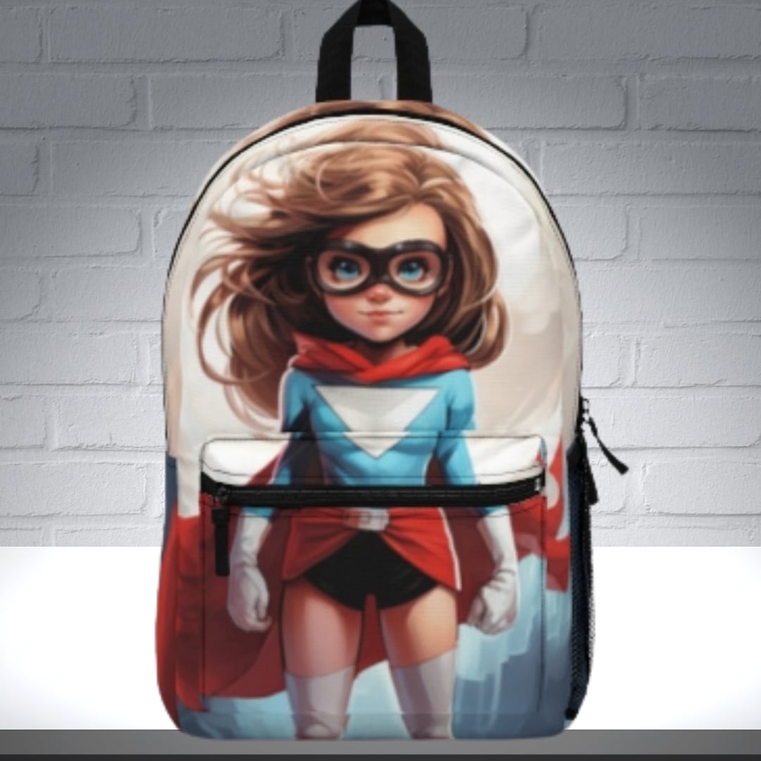 Custom Name Superheroine Backpack for Girls, Ideal Gift for Kids ...