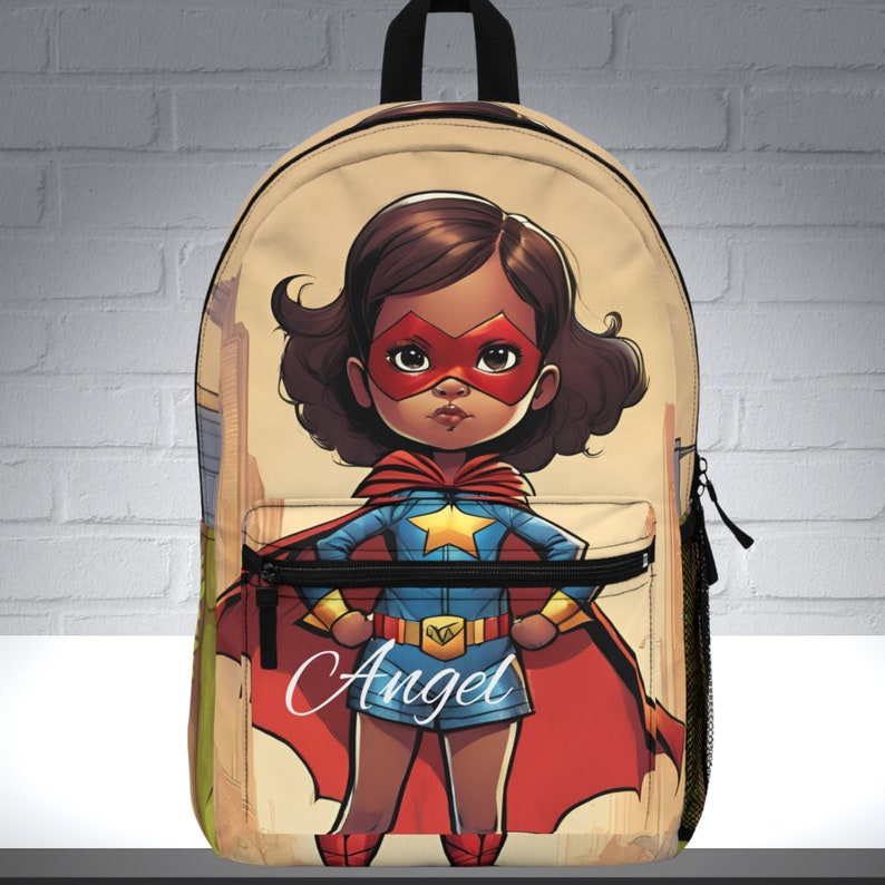 Custom Name Superheroine Backpack for Girls, Ideal Gift for Kids ...