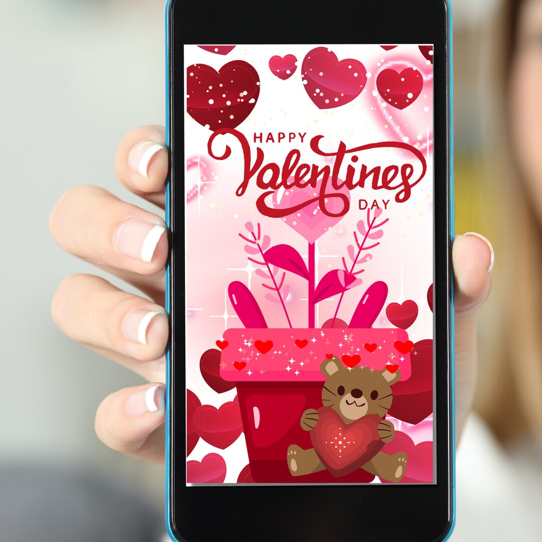 Animated Valentine's Day Greeting Card, Custom Digital Animated Happy Valentine's Day Best ...