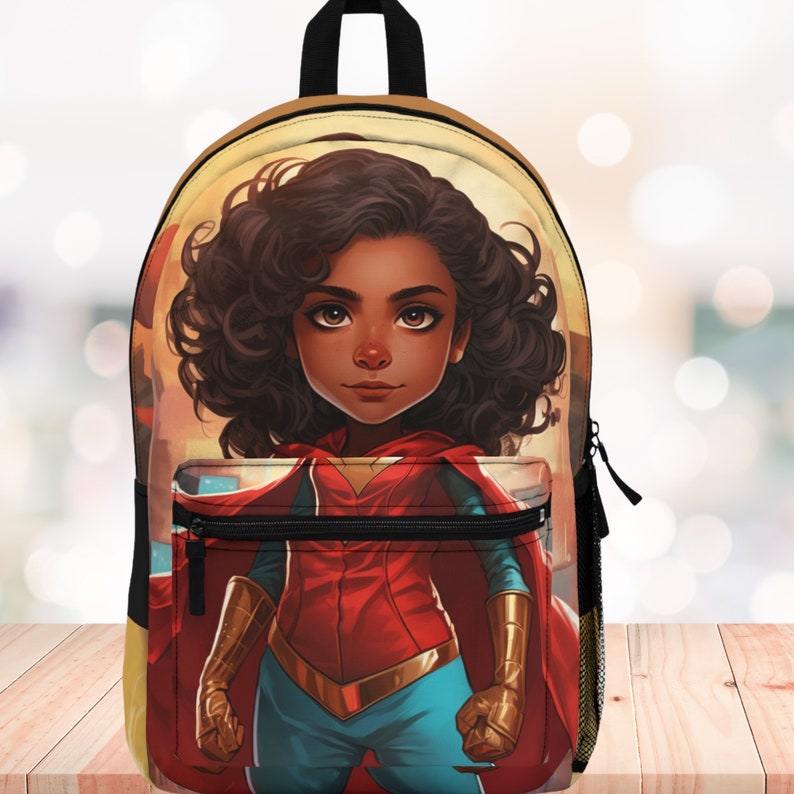 Custom Name Superheroine Backpack for Girls, Ideal Gift for Kids ...