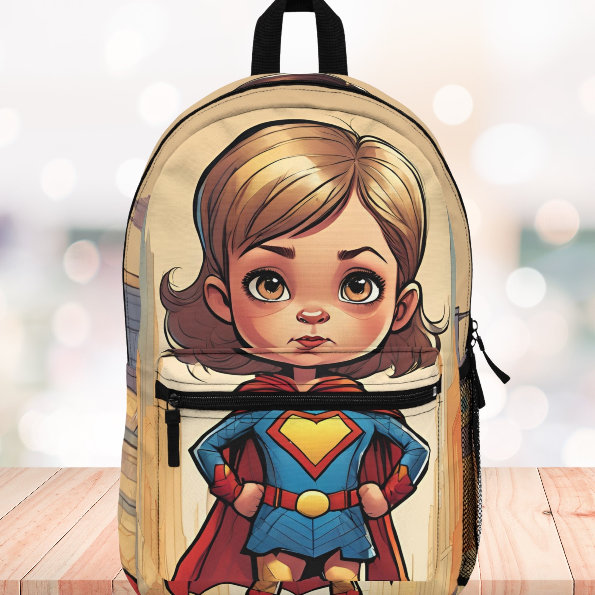 Custom Name Superheroine Backpack for Girls, Ideal Gift for Kids ...