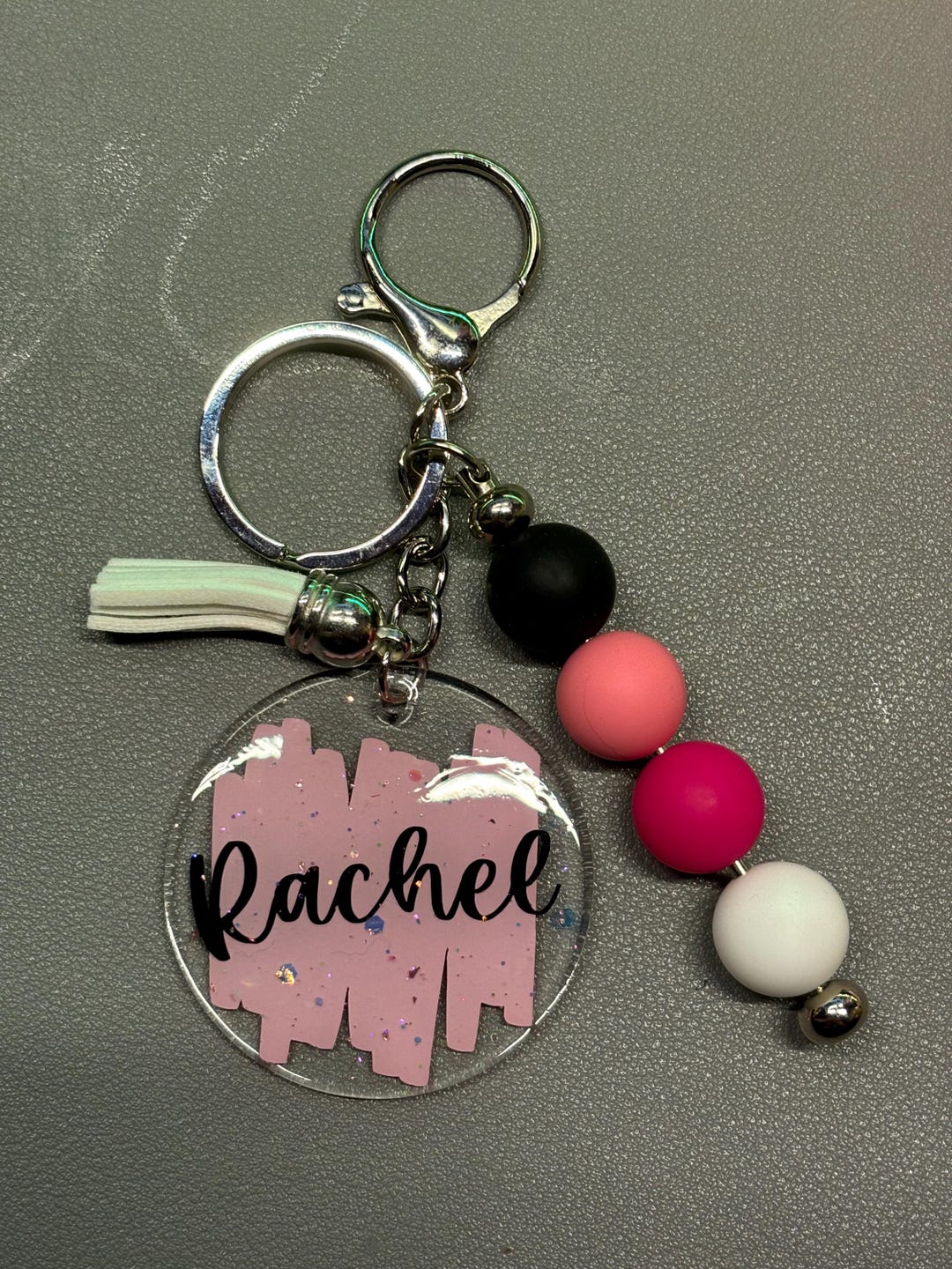 Personalized Name Acrylic/resin Keychain - Etsy