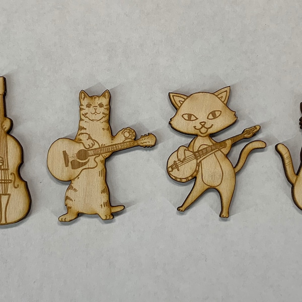 Banjo Cat - Etsy
