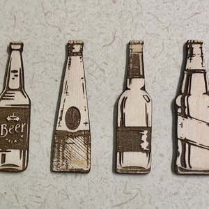 Miniature Wooden Beers Bottles, Cans, Pitcher - Etsy