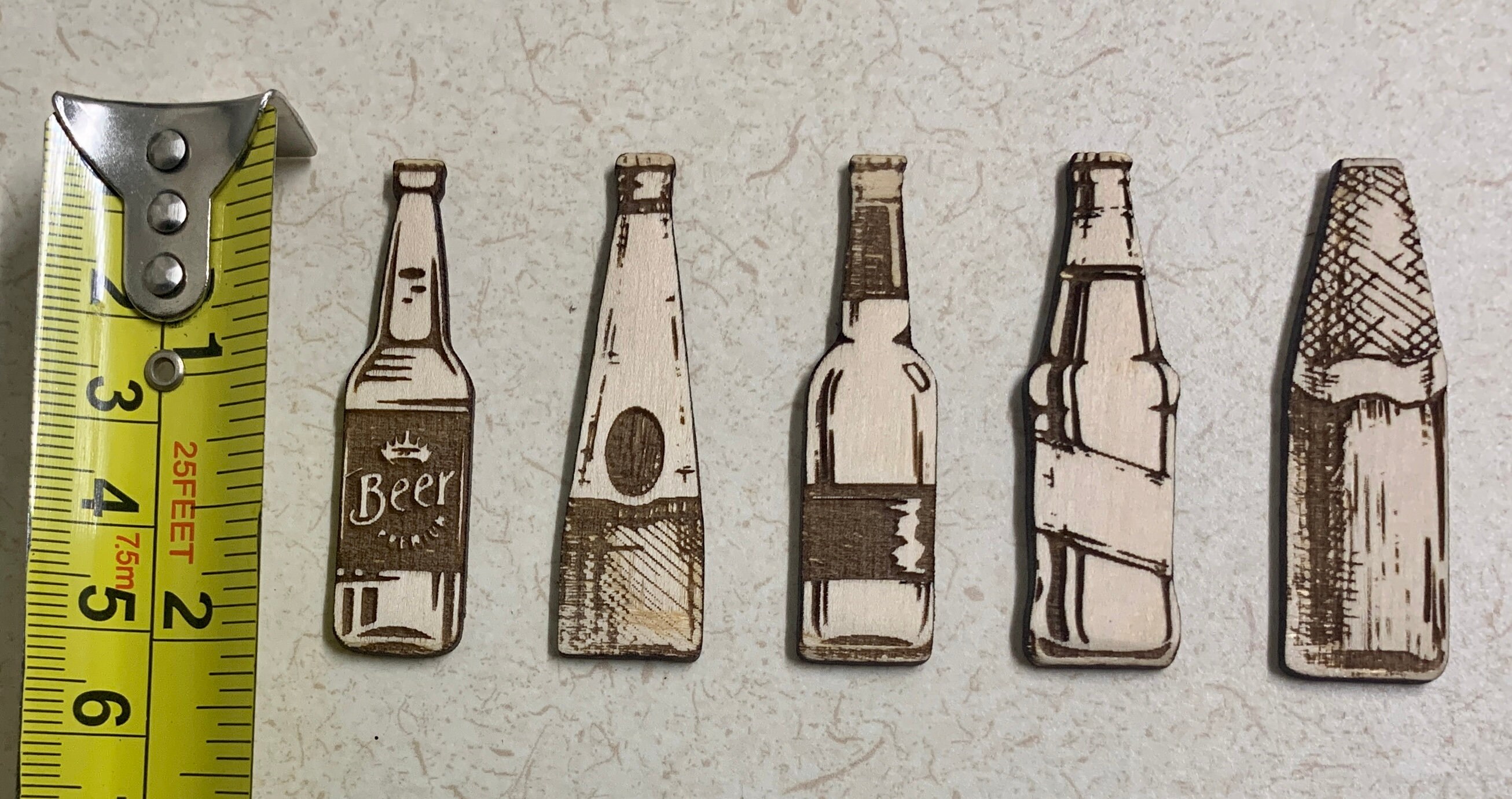 Miniature Wooden Beers Bottles, Cans, Pitcher - Etsy