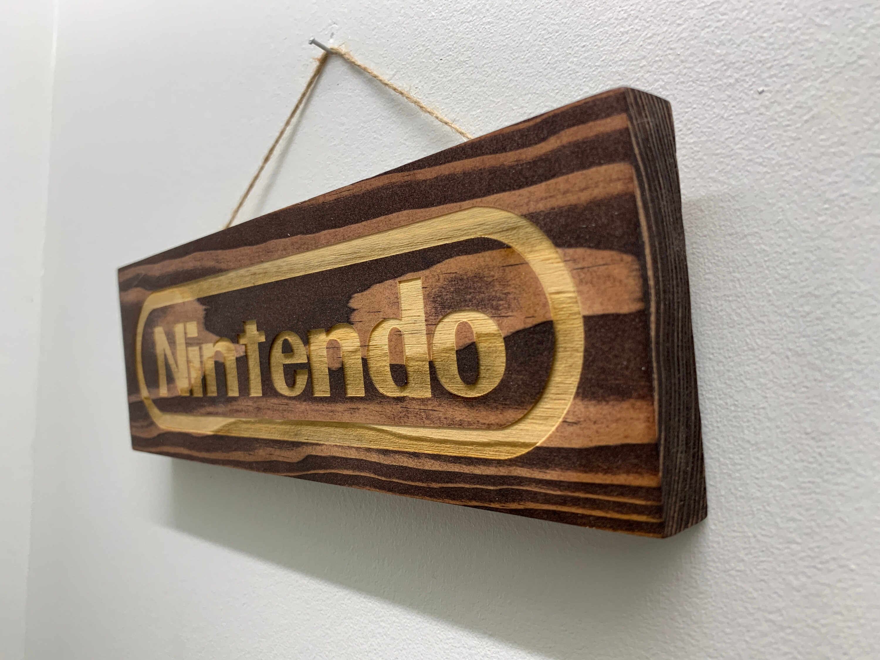 Nintendo Engraved Wall Art - Etsy