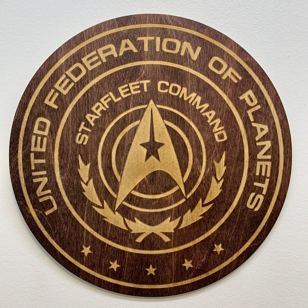 Star Trek Engraved Wall Art Starfleet Command - Etsy