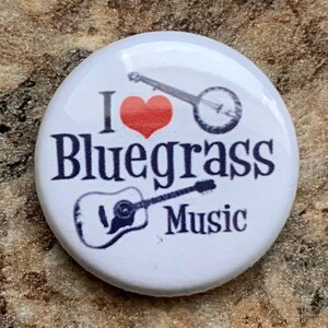 Bluegrass Button Set four 1 Pins - Etsy