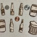 Miniature Wooden Beers Bottles, Cans, Pitcher - Etsy