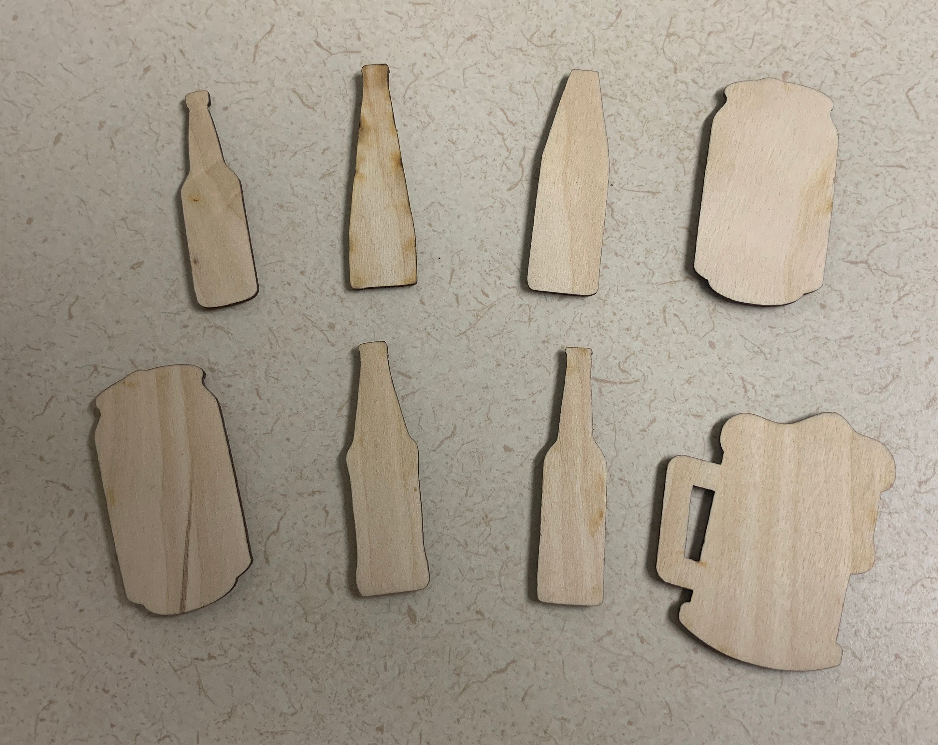 Miniature Wooden Beers Bottles, Cans, Pitcher - Etsy