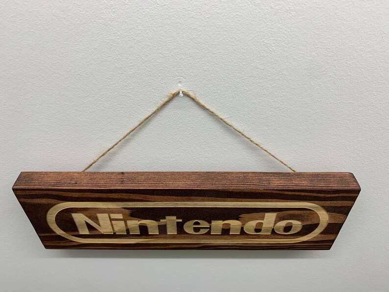 Nintendo Engraved Wall Art - Etsy