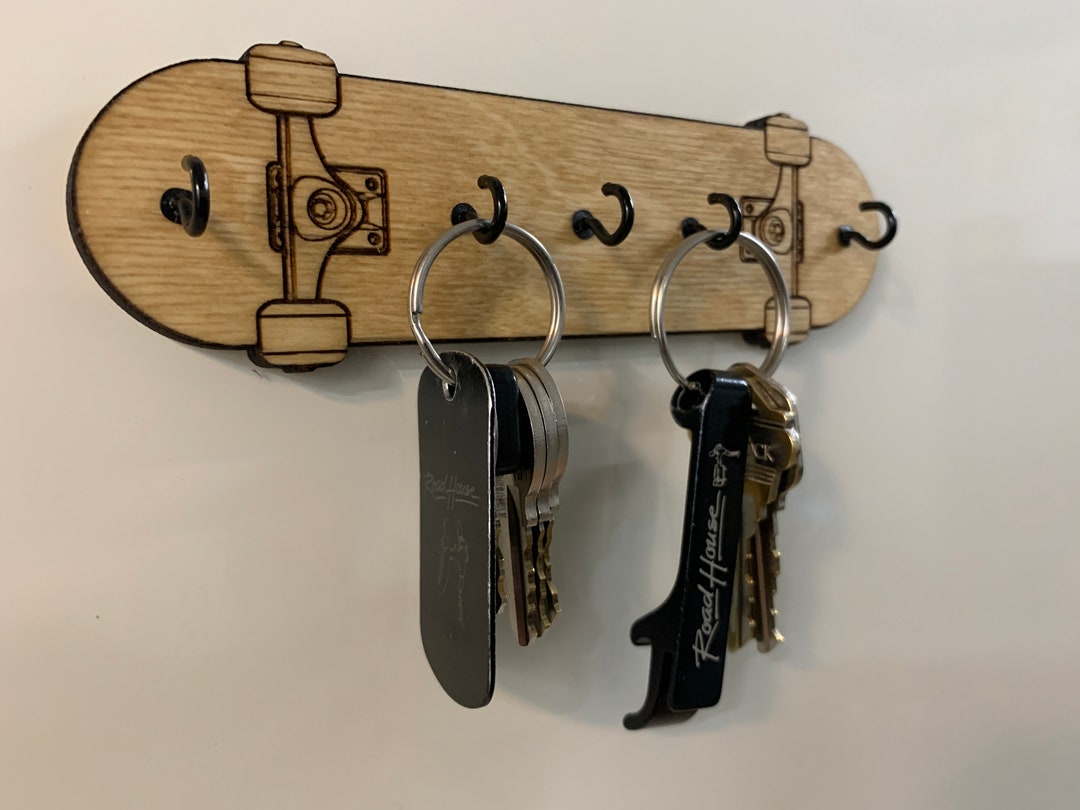 6" Tape Mount Skateboard Key Rack / Key Holder - Etsy