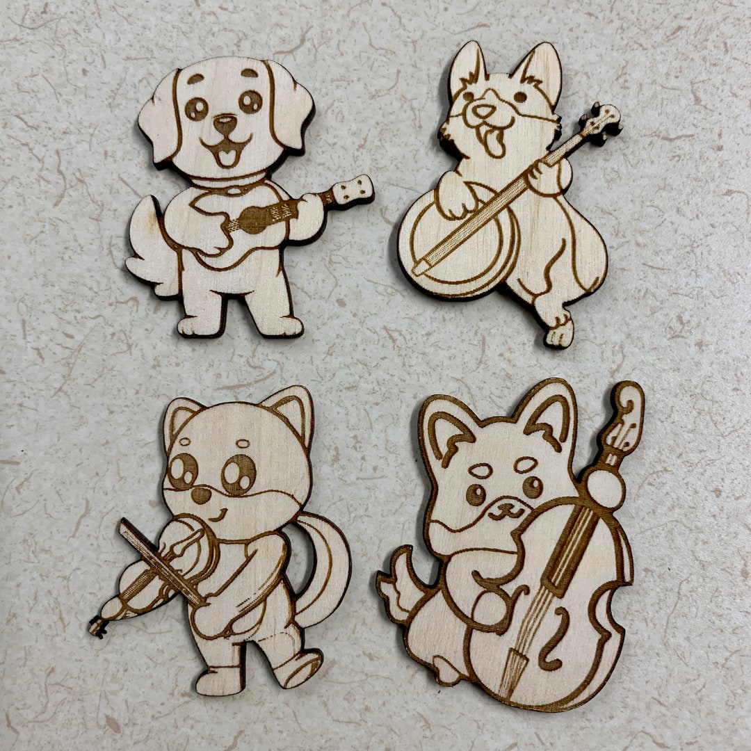 Miniature Dogs With Bluegrass/country Instruments (guitar,banjo,fiddle ...