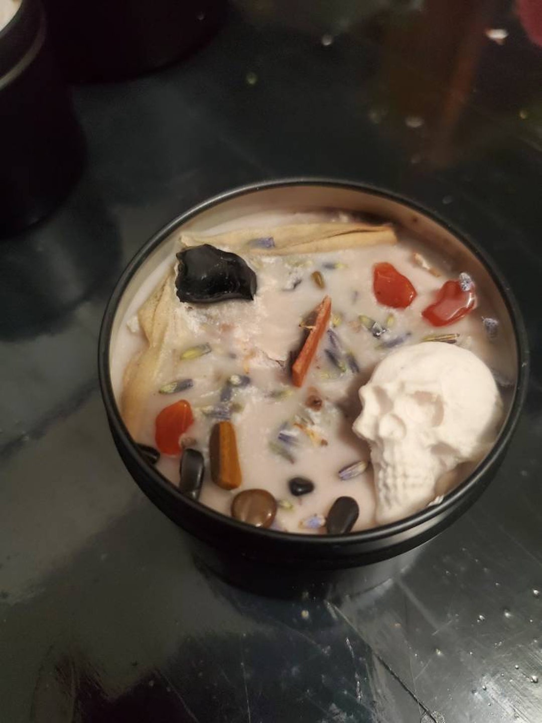 Grounding Patchouli Waning Gibbious Moon Phase Intention Soy Candle - Etsy