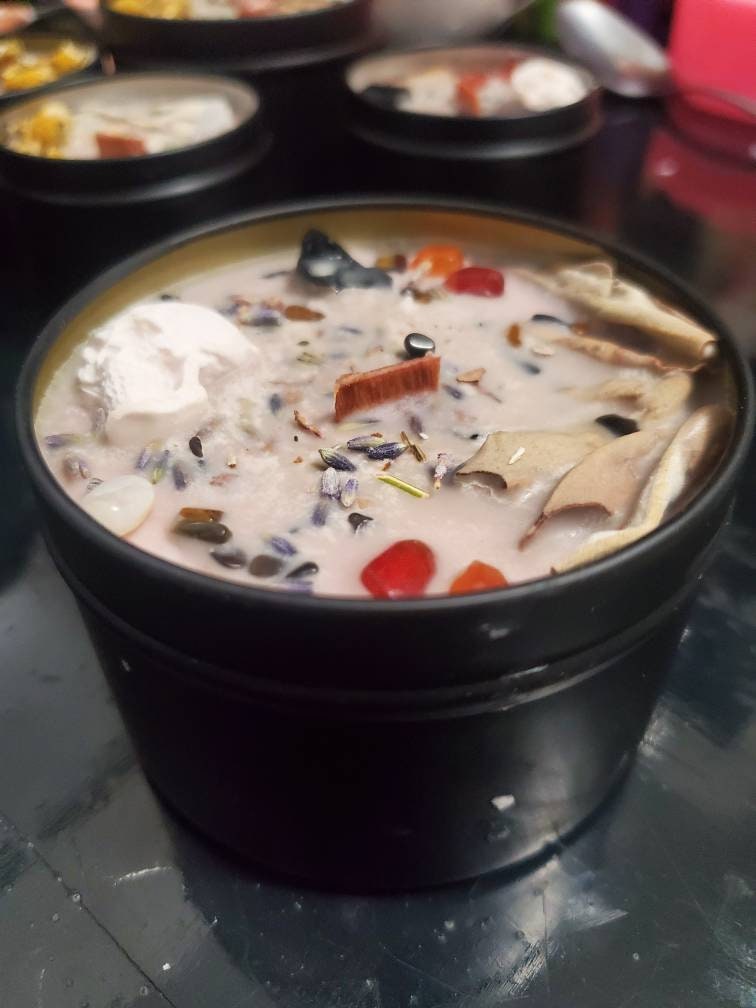 Grounding Patchouli Waning Gibbious Moon Phase Intention Soy Candle - Etsy