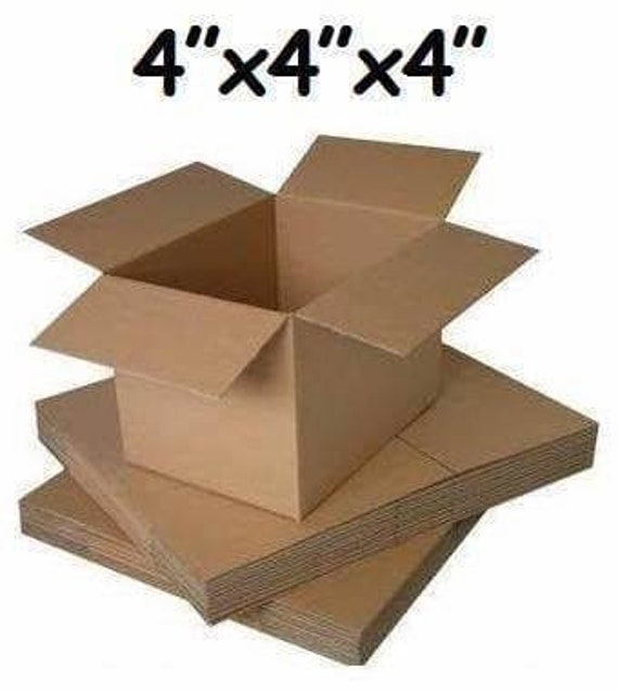 25 4x4x4 Cardboard Shipping Boxes Cartons Packing Moving | Etsy
