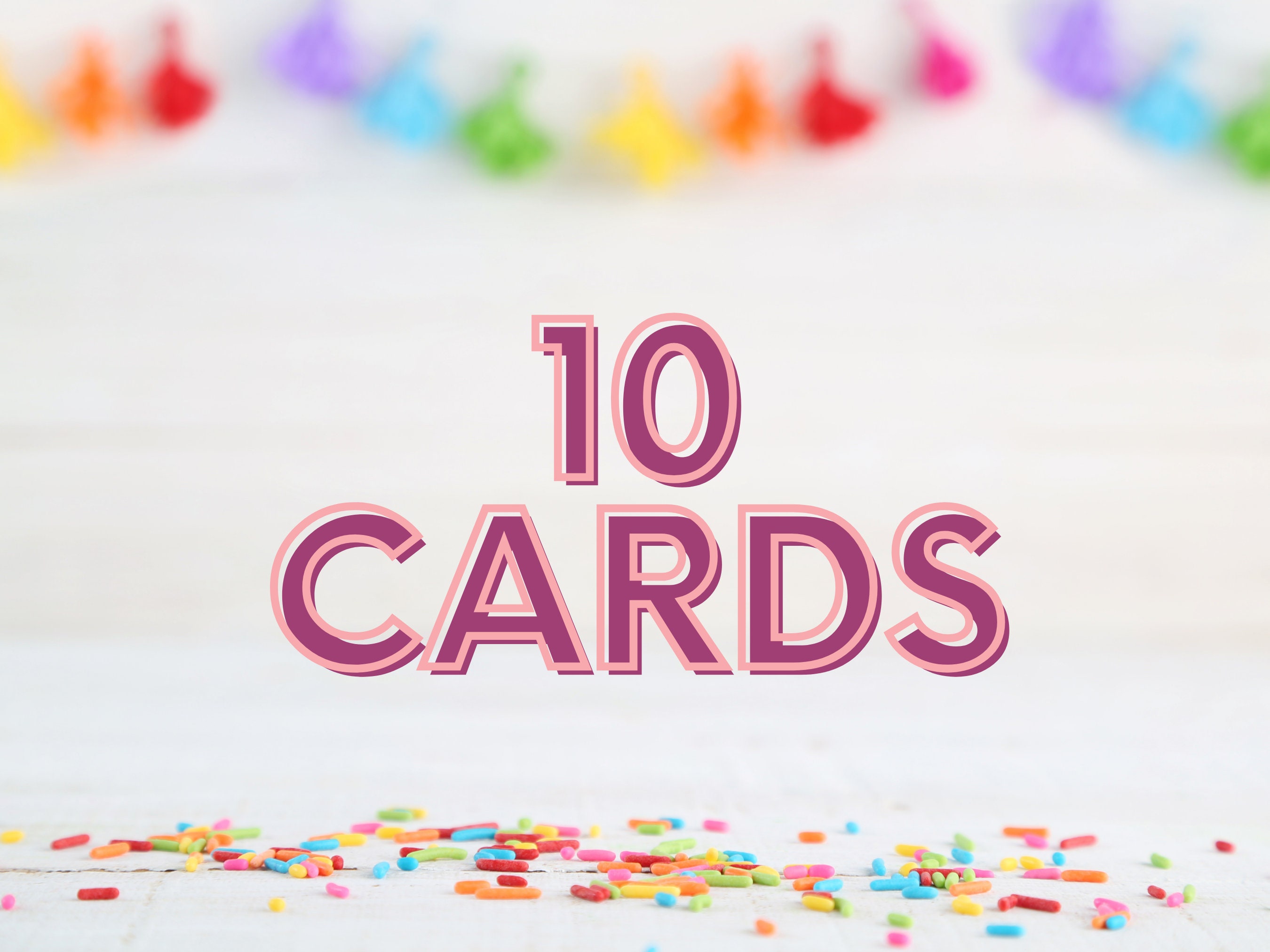 Printable Birthday Card Bundle- 10 5X7 Cards - Etsy
