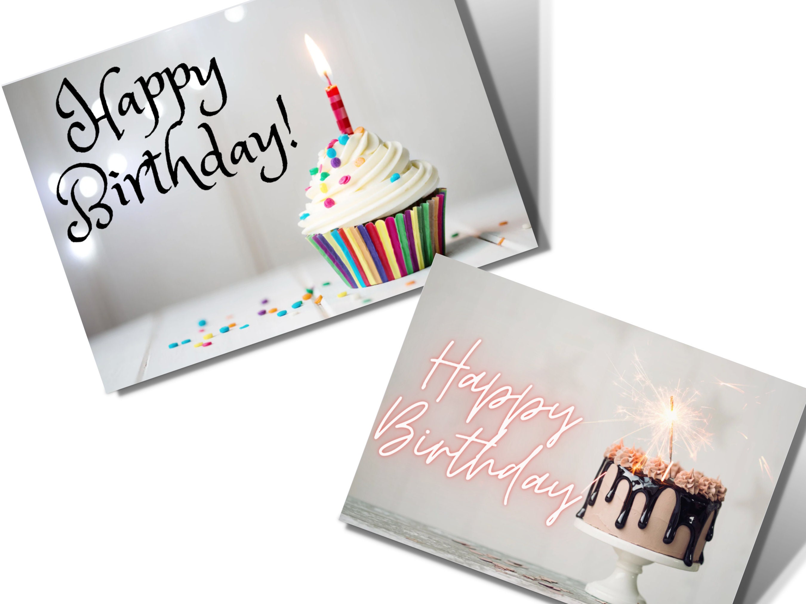 Printable Birthday Card Bundle 10 5X7 Cards - Etsy