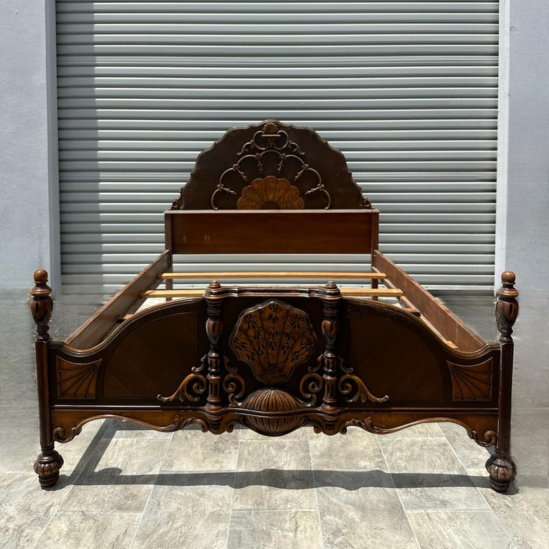 Antique Full Double Bed - Etsy