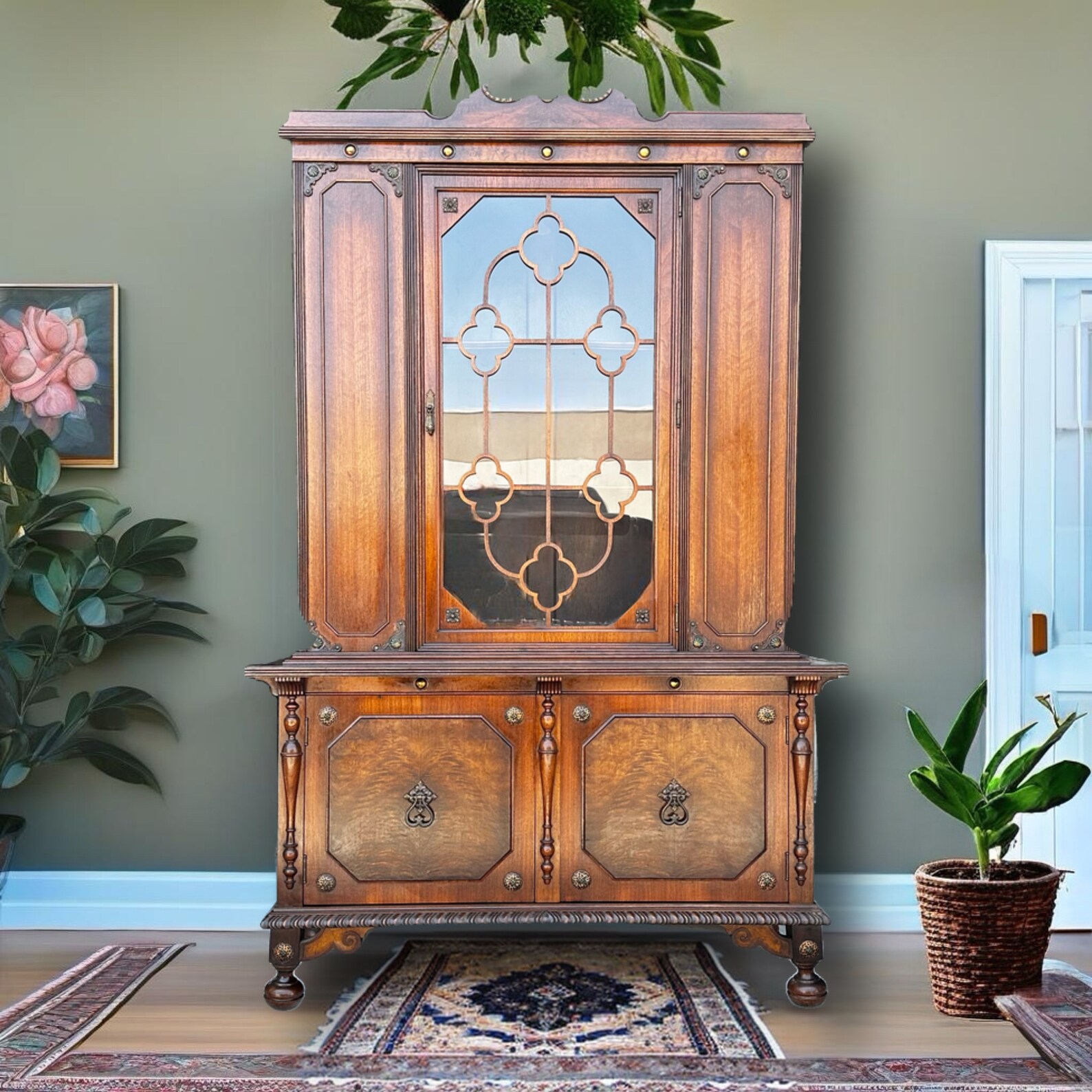 FREE SHIPPING ** Restored Vintage Gothic Jacobean Early 1900s Solid ...
