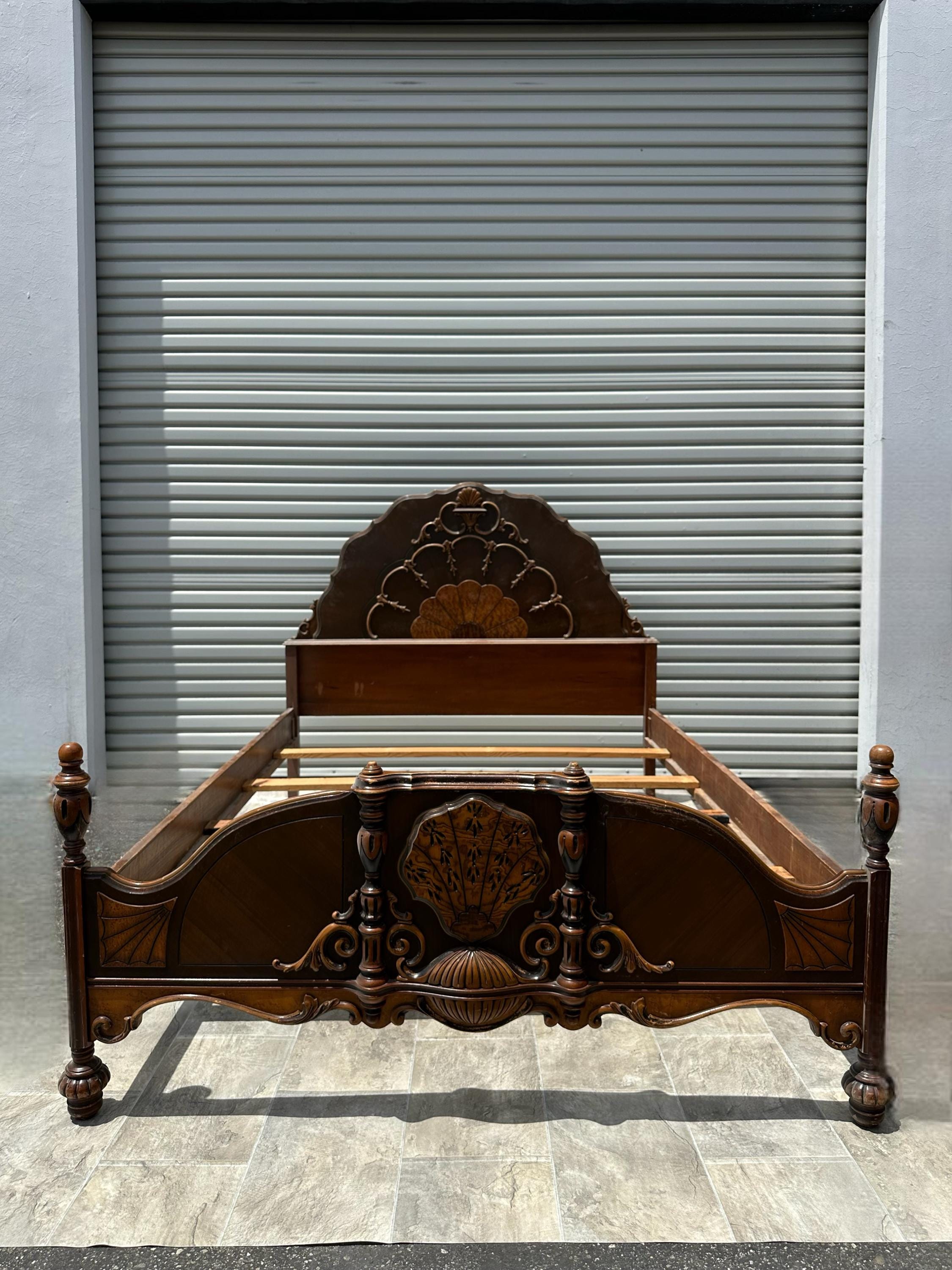 Restore/paint ** CUSTOMIZE European Vintage Antique Solid Walnut Wood ...