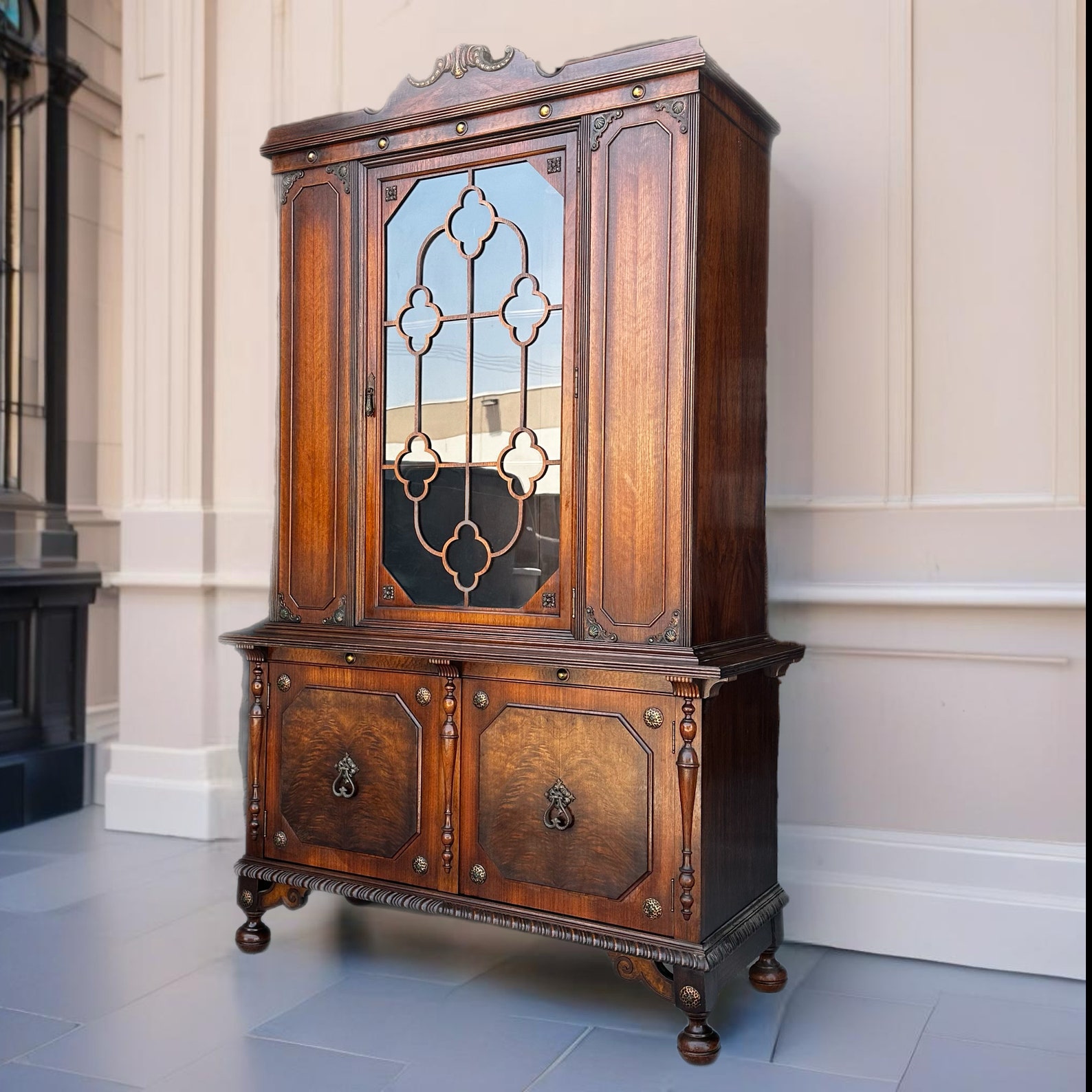 FREE SHIPPING ** Restored Vintage Gothic Jacobean Early 1900s Solid ...
