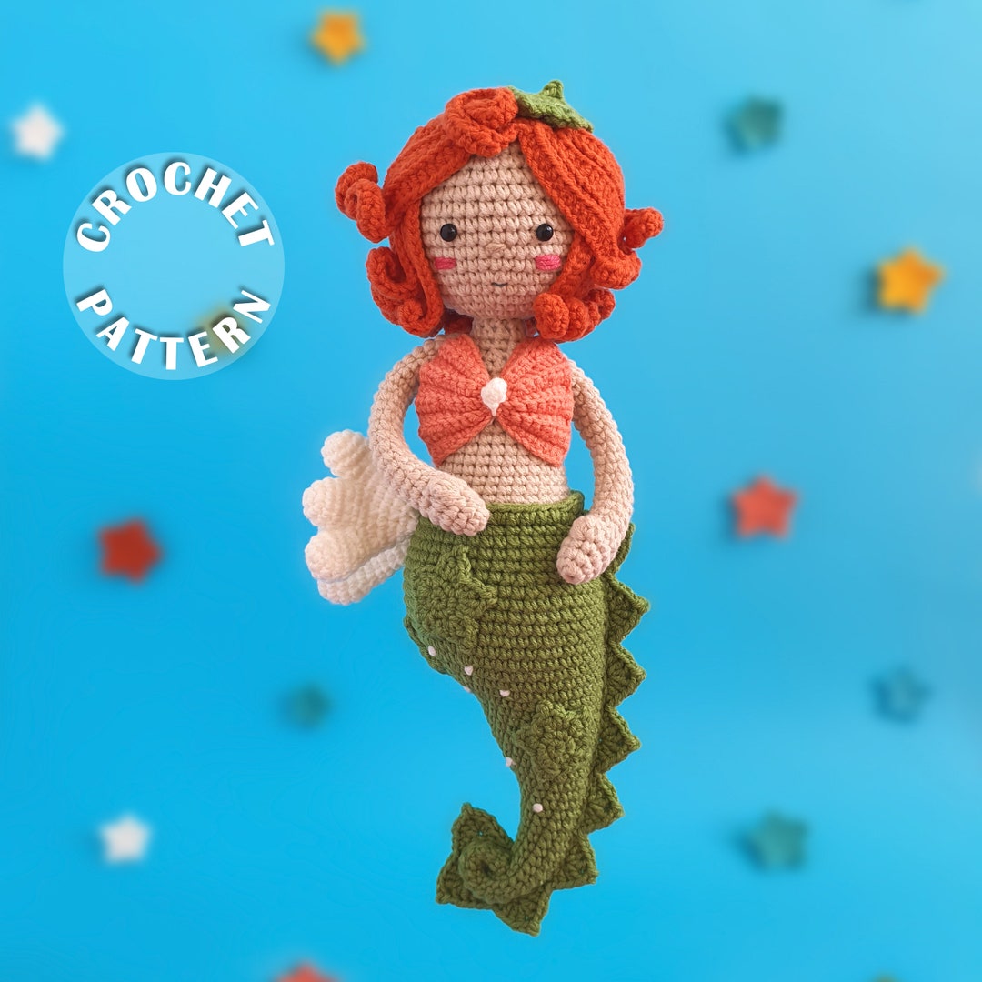 Crochet Pattern Agnes the Mermaid | Amigurumi Crochet | PDF Pattern ...